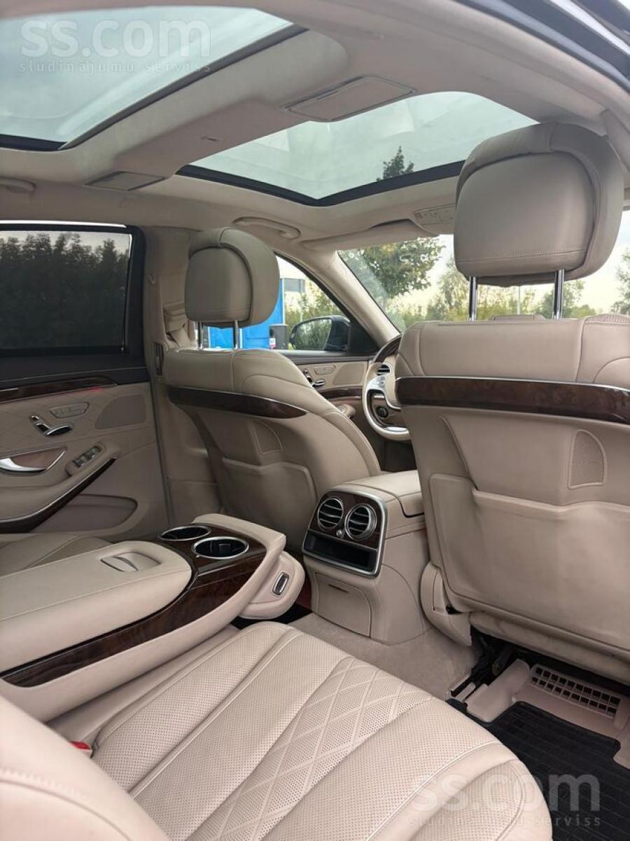 Melns Mercedes-Benz S 350 2014 Daugavpils, ar dzinēja tilpumu 3.00 L un nobraukumu 262 tūkst. km par 24500 €, foto 13 vietnē AUTOMOTO.COM.LV