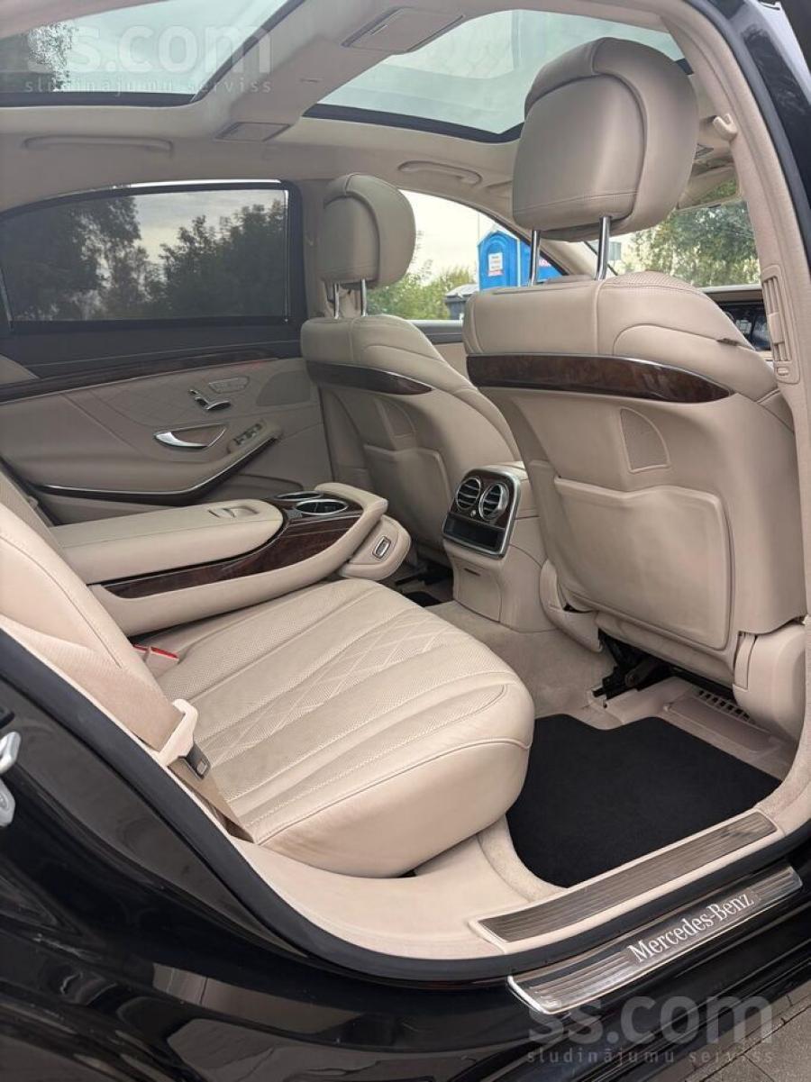 Melns Mercedes-Benz S 350 2014 Daugavpils, ar dzinēja tilpumu 3.00 L un nobraukumu 262 tūkst. km par 24500 €, foto 15 vietnē AUTOMOTO.COM.LV