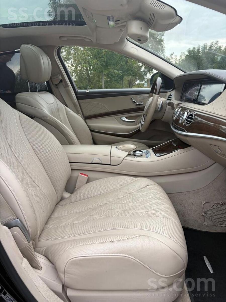 Melns Mercedes-Benz S 350 2014 Daugavpils, ar dzinēja tilpumu 3.00 L un nobraukumu 262 tūkst. km par 24500 €, foto 16 vietnē AUTOMOTO.COM.LV