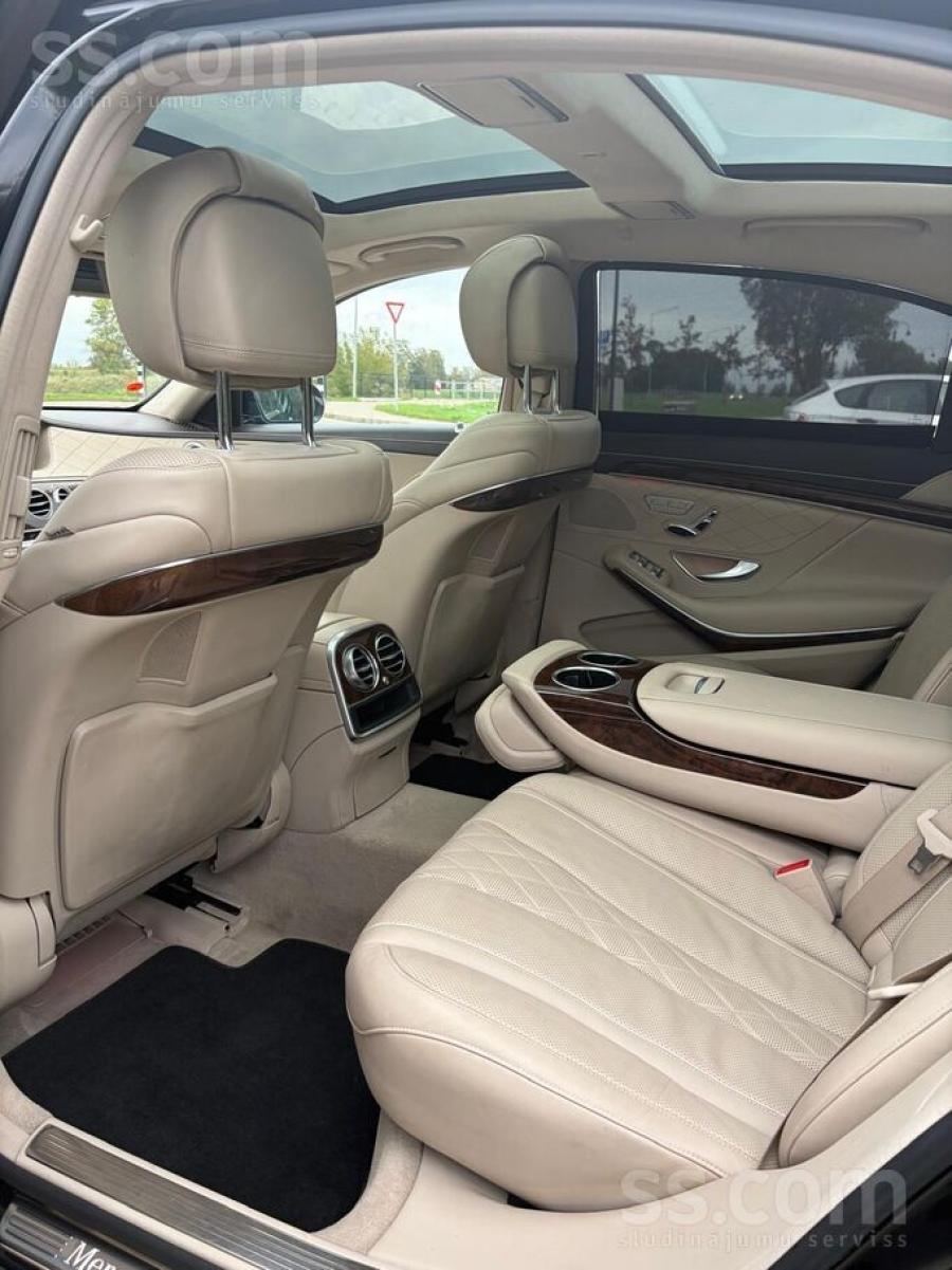 Melns Mercedes-Benz S 350 2014 Daugavpils, ar dzinēja tilpumu 3.00 L un nobraukumu 262 tūkst. km par 24500 €, foto 17 vietnē AUTOMOTO.COM.LV
