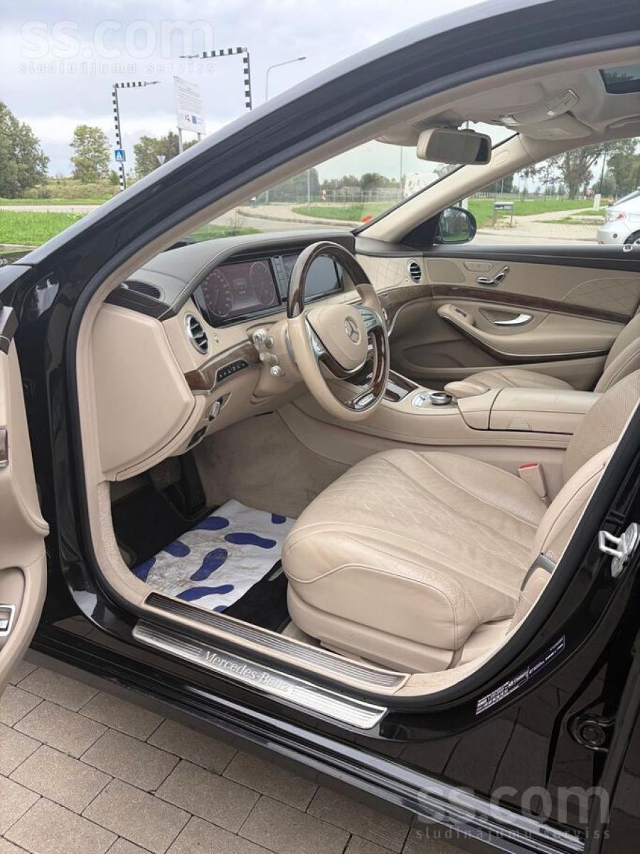 Melns Mercedes-Benz S 350 2014 Daugavpils, ar dzinēja tilpumu 3.00 L un nobraukumu 262 tūkst. km par 24500 €, foto 18 vietnē AUTOMOTO.COM.LV