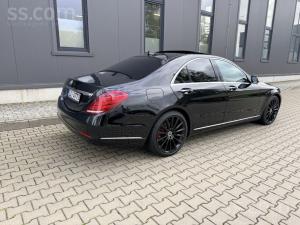 Black Mercedes-Benz S 350 2014 in Riga, with an engine capacity of 3.00 L and mileage of 164 thousand km for 22500 €, photo 4 on AUTOMOTO.COM.LV