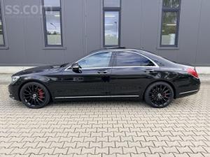 Black Mercedes-Benz S 350 2014 in Riga, with an engine capacity of 3.00 L and mileage of 164 thousand km for 22500 €, photo 6 on AUTOMOTO.COM.LV