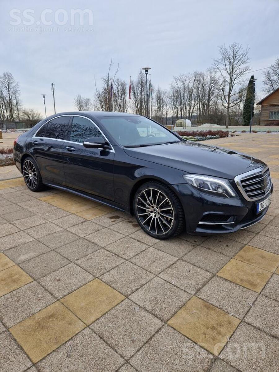 Black Mercedes-Benz S 350 2015 in Jekabpils, with an engine capacity of 3.00 L and mileage of 320 thousand km for 16000 €, photo 2 on AUTOMOTO.COM.LV