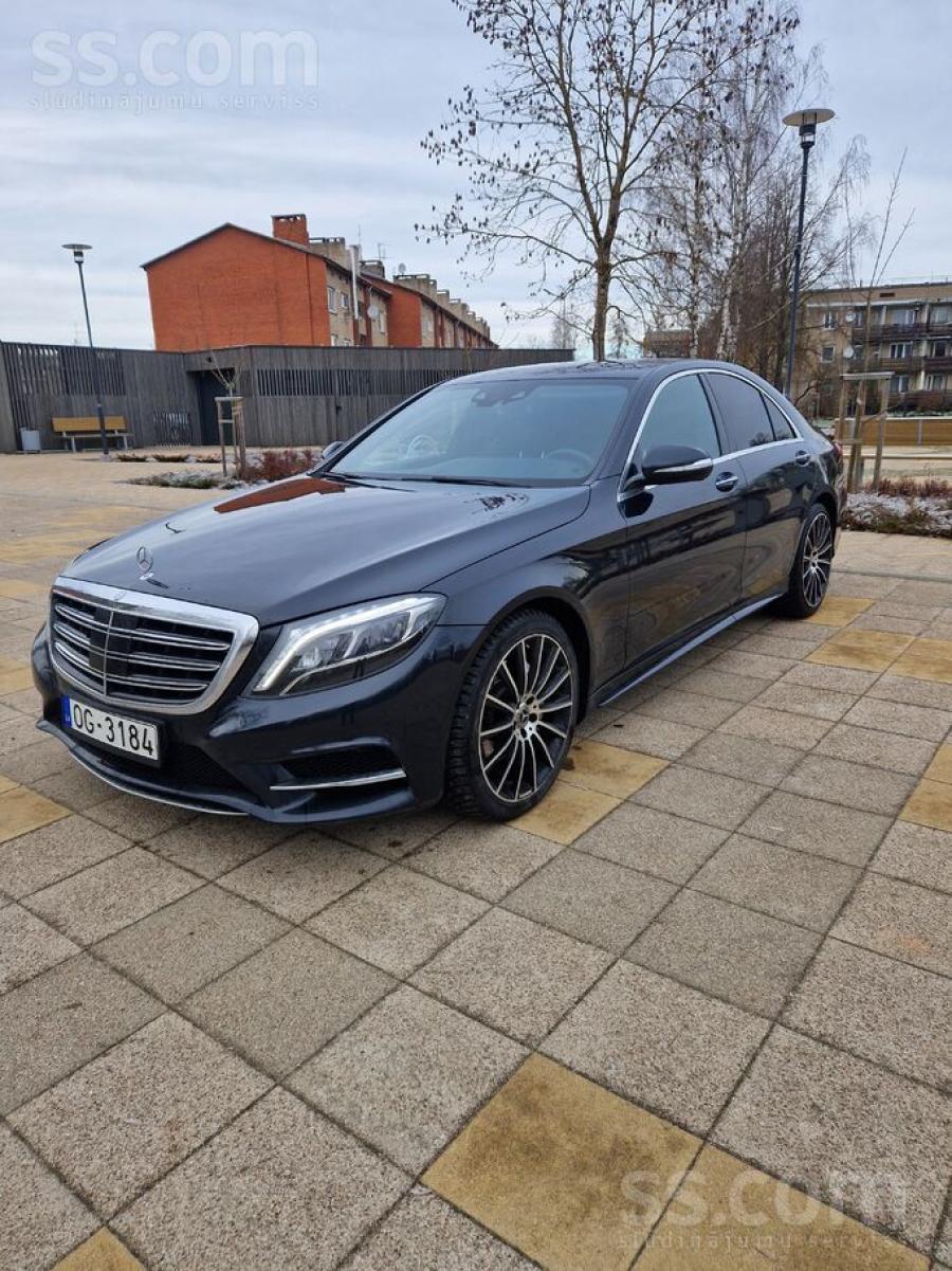Black Mercedes-Benz S 350 2015 in Jekabpils, with an engine capacity of 3.00 L and mileage of 320 thousand km for 16000 €, photo 5 on AUTOMOTO.COM.LV