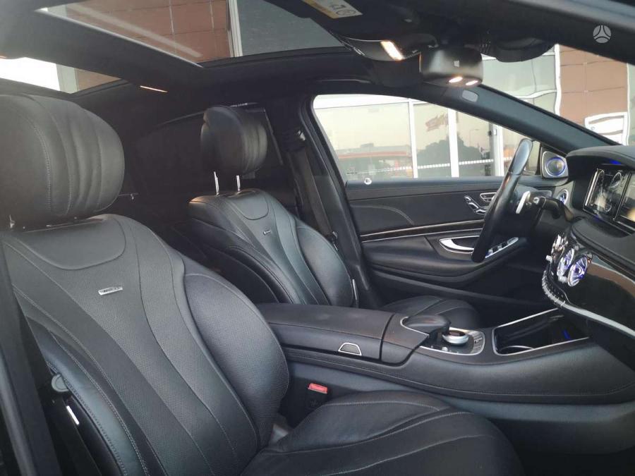 Black Mercedes-Benz S 350 2015 in Klaipeda, with an engine capacity of 3.00 L and mileage of 224 thousand km for 27500 €, photo 11 on AUTOMOTO.COM.LV