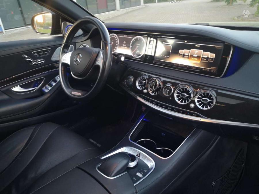 Black Mercedes-Benz S 350 2015 in Klaipeda, with an engine capacity of 3.00 L and mileage of 224 thousand km for 27500 €, photo 12 on AUTOMOTO.COM.LV