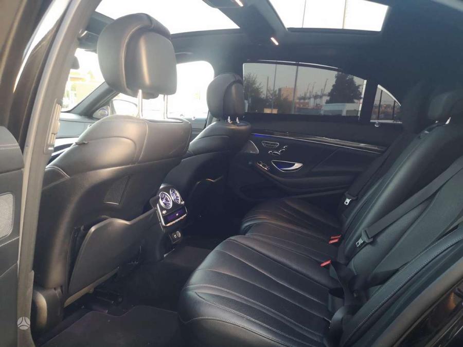 Black Mercedes-Benz S 350 2015 in Klaipeda, with an engine capacity of 3.00 L and mileage of 224 thousand km for 27500 €, photo 13 on AUTOMOTO.COM.LV