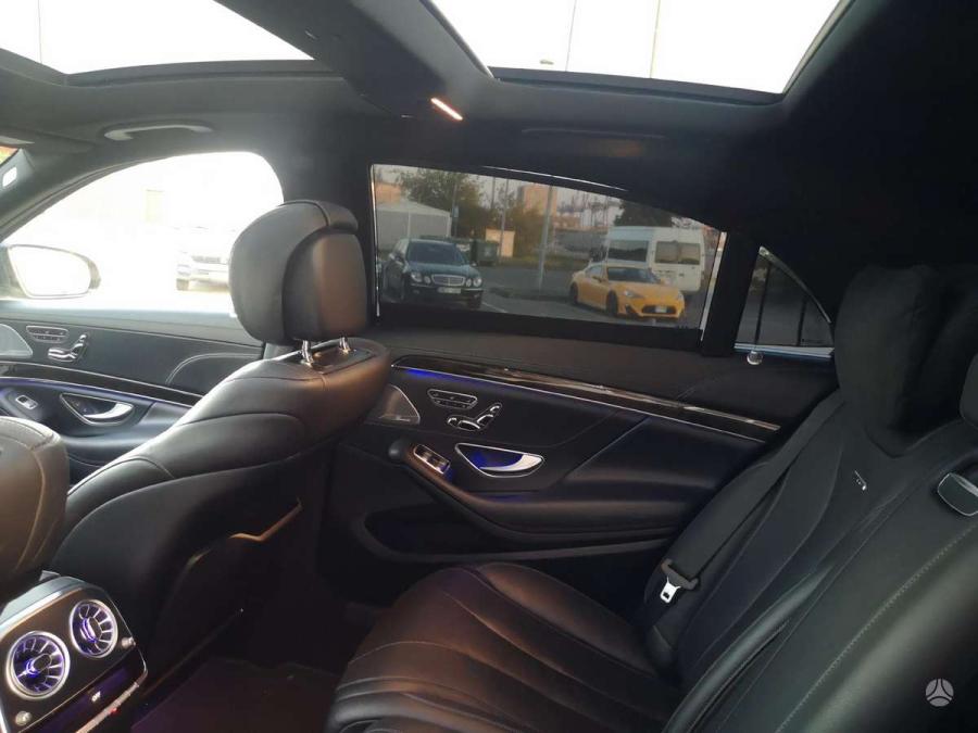 Black Mercedes-Benz S 350 2015 in Klaipeda, with an engine capacity of 3.00 L and mileage of 224 thousand km for 27500 €, photo 15 on AUTOMOTO.COM.LV