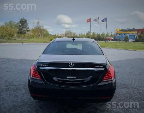 Black Mercedes-Benz S 350 2015 in Telschi, with an engine capacity of 3.00 L and mileage of 249 thousand km for 20399 €, photo 8 on AUTOMOTO.COM.LV