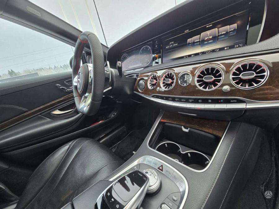 Black Mercedes-Benz S 350 2015 in Kaunas, with an engine capacity of 2.99 L and mileage of 221 thousand km for 29900 €, photo 14 on AUTOMOTO.COM.LV