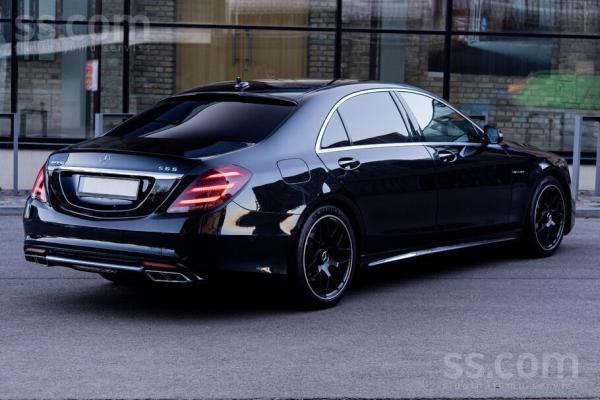 Black Mercedes-Benz S 350 2015 in Riga, with an engine capacity of 3.00 L and mileage of 197 thousand km for 31750 €, photo 3 on AUTOMOTO.COM.LV