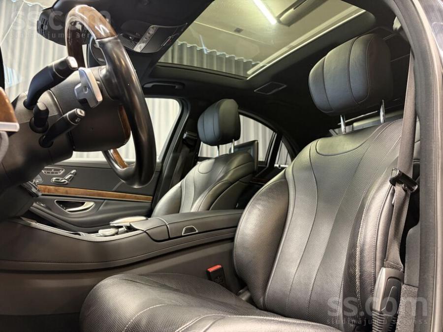 Melns Mercedes-Benz S 350 2015 Rīga, ar dzinēja tilpumu 3.00 L un nobraukumu 252 tūkst. km par 24500 €, foto 11 vietnē AUTOMOTO.COM.LV