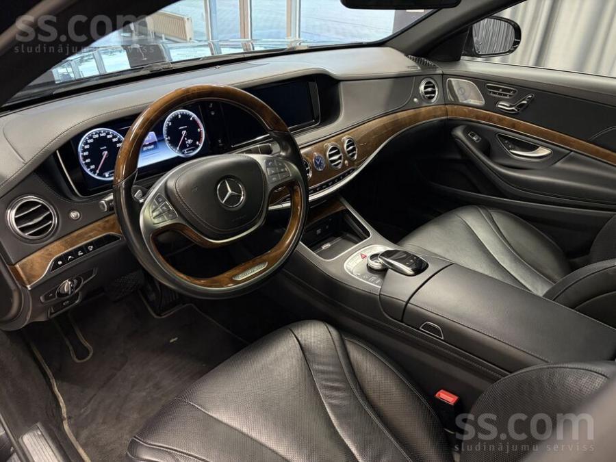 Melns Mercedes-Benz S 350 2015 Rīga, ar dzinēja tilpumu 3.00 L un nobraukumu 252 tūkst. km par 24500 €, foto 12 vietnē AUTOMOTO.COM.LV