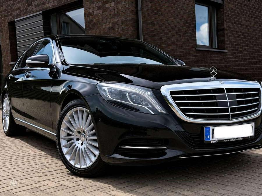 Melns Mercedes-Benz S 350 2015 Klaipėda, ar dzinēja tilpumu 2.99 L un nobraukumu 274 tūkst. km par 23800 €, foto 7 vietnē AUTOMOTO.COM.LV