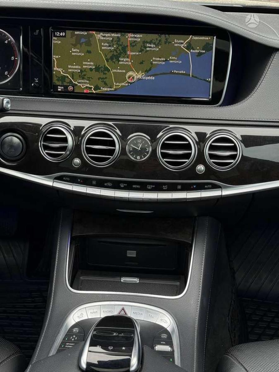 Melns Mercedes-Benz S 350 2015 Klaipėda, ar dzinēja tilpumu 2.99 L un nobraukumu 274 tūkst. km par 23800 €, foto 11 vietnē AUTOMOTO.COM.LV