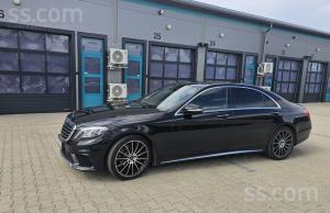 Black Mercedes-Benz S 350 2015 in Riga, with an engine capacity of 3.50 L and mileage of 263 thousand km for 20500 €, photo  on AUTOMOTO.COM.LV