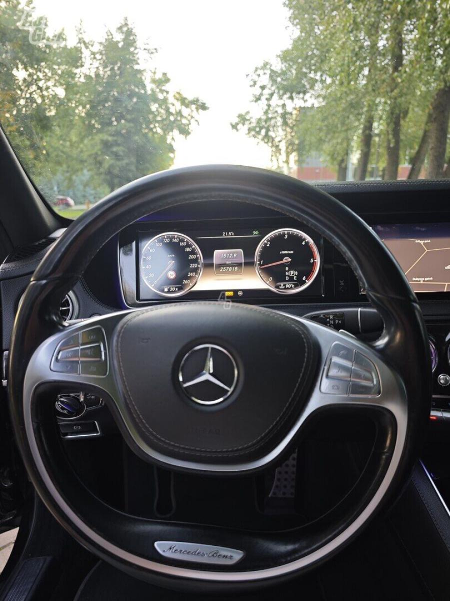 Melns Mercedes-Benz S 350 2015 Klaipėda, ar dzinēja tilpumu 3.00 L un nobraukumu 258 tūkst. km par 25900 €, foto 7 vietnē AUTOMOTO.COM.LV