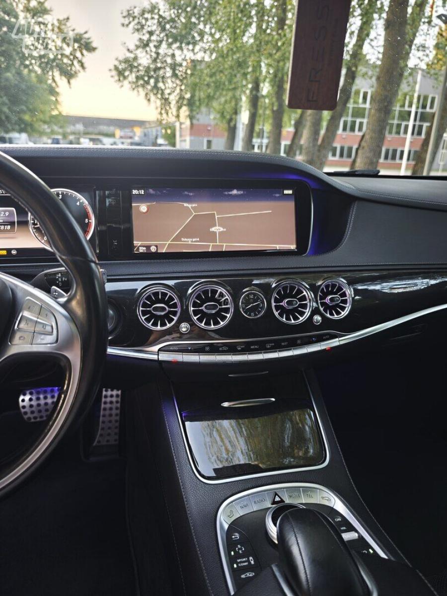 Melns Mercedes-Benz S 350 2015 Klaipėda, ar dzinēja tilpumu 3.00 L un nobraukumu 258 tūkst. km par 25900 €, foto 8 vietnē AUTOMOTO.COM.LV
