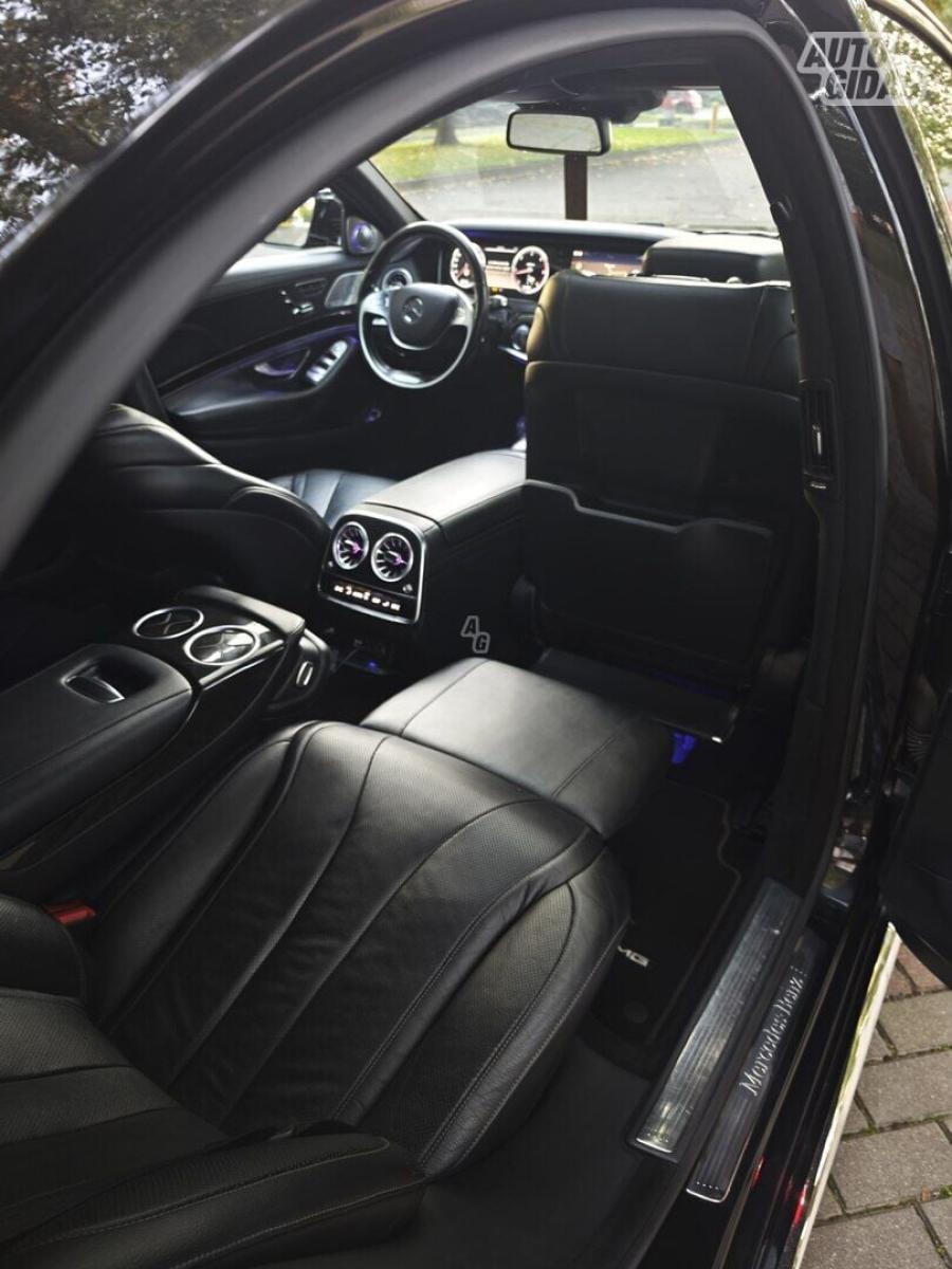 Melns Mercedes-Benz S 350 2015 Klaipėda, ar dzinēja tilpumu 3.00 L un nobraukumu 258 tūkst. km par 25900 €, foto 12 vietnē AUTOMOTO.COM.LV