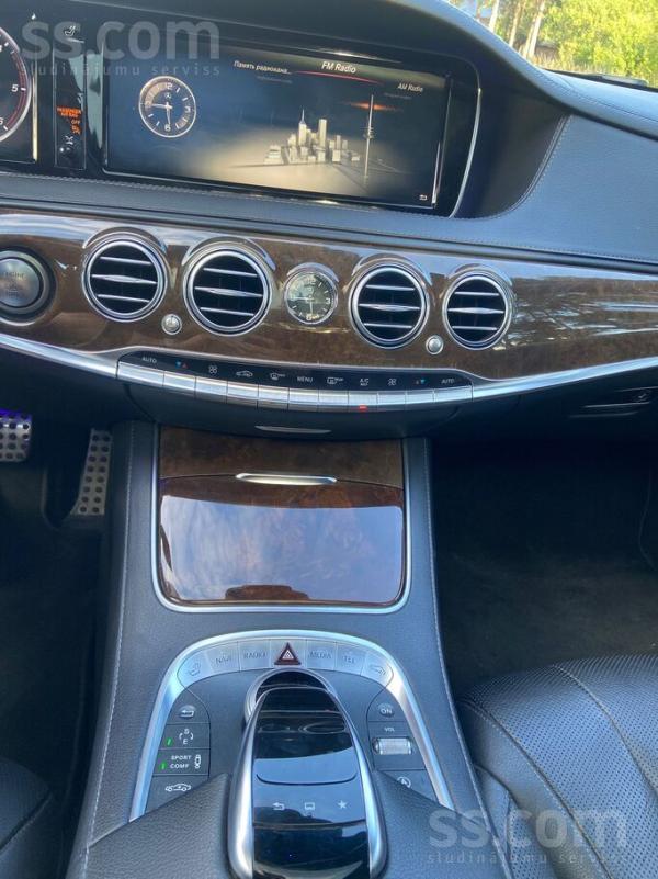 Melns Mercedes-Benz S 350 2015 Jēkabpils, ar dzinēja tilpumu 3.00 L un nobraukumu 378 tūkst. km par 21500 €, foto 11 vietnē AUTOMOTO.COM.LV