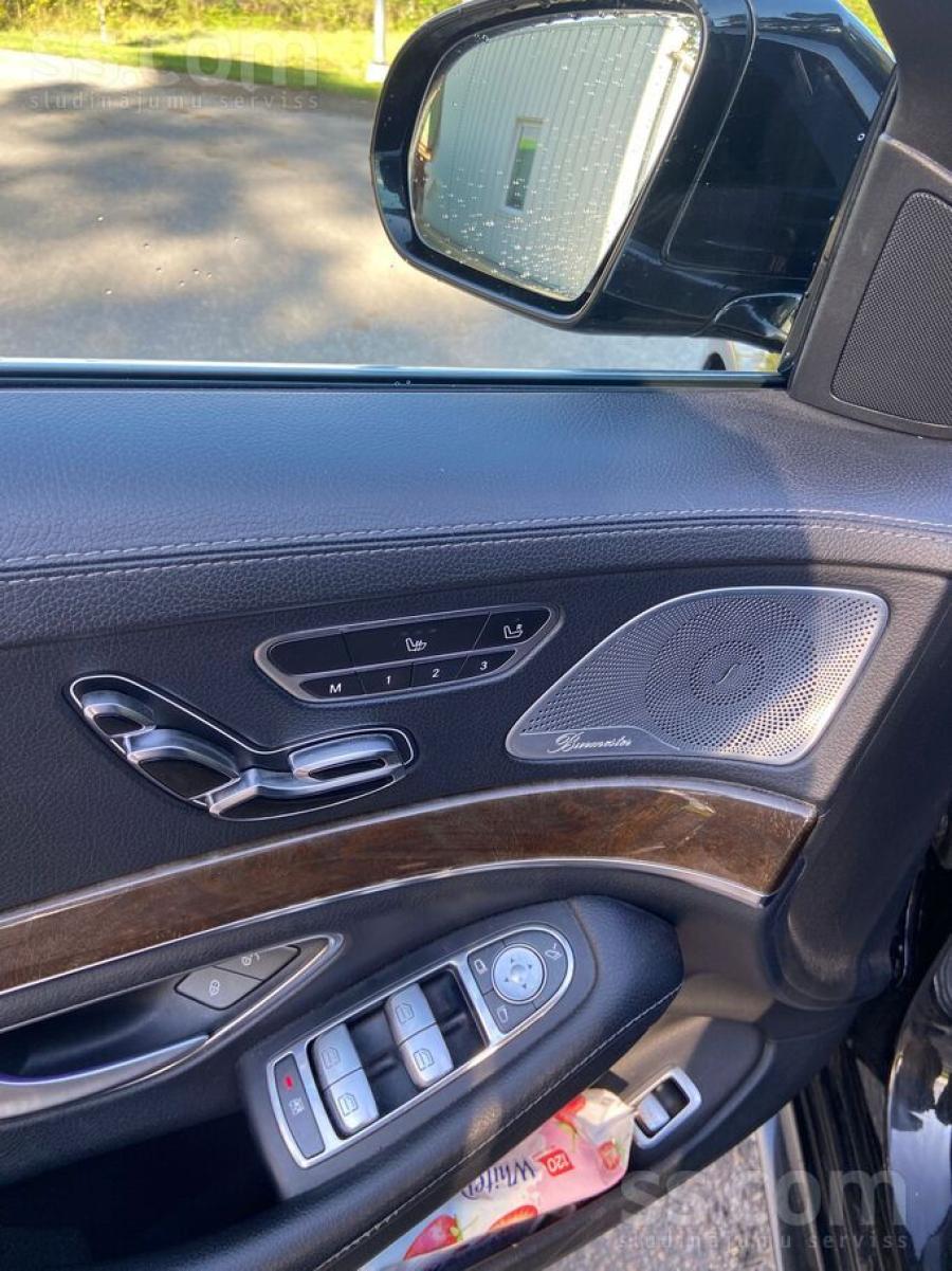 Melns Mercedes-Benz S 350 2015 Jēkabpils, ar dzinēja tilpumu 3.00 L un nobraukumu 378 tūkst. km par 21500 €, foto 17 vietnē AUTOMOTO.COM.LV