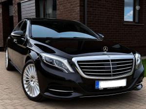 Black Mercedes-Benz S 350 2015 in Klaipeda, with an engine capacity of 2.99 L and mileage of 274 thousand km for 23500 €, photo 5 on AUTOMOTO.COM.LV
