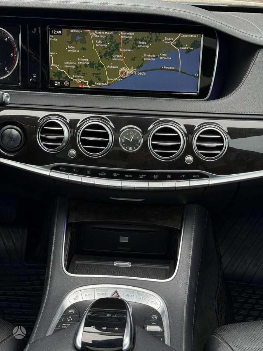 Black Mercedes-Benz S 350 2015 in Klaipeda, with an engine capacity of 2.99 L and mileage of 274 thousand km for 23500 €, photo 11 on AUTOMOTO.COM.LV