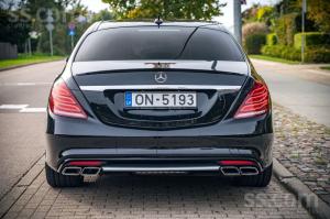 Black Mercedes-Benz S 350 2015 in Riga, with an engine capacity of 3.00 L and mileage of 264 thousand km for 19990 €, photo 6 on AUTOMOTO.COM.LV