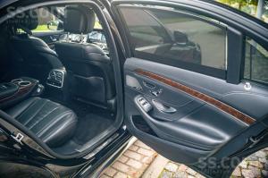 Black Mercedes-Benz S 350 2015 in Riga, with an engine capacity of 3.00 L and mileage of 264 thousand km for 19990 €, photo 13 on AUTOMOTO.COM.LV
