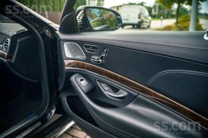 Black Mercedes-Benz S 350 2015 in Riga, with an engine capacity of 3.00 L and mileage of 264 thousand km for 19990 €, photo 25 on AUTOMOTO.COM.LV