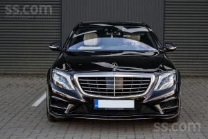 Black Mercedes-Benz S 350 2016 in Riga, with an engine capacity of 3.00 L and mileage of 168 thousand km for 37900 €, photo 5 on AUTOMOTO.COM.LV