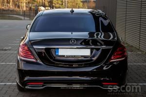 Black Mercedes-Benz S 350 2016 in Riga, with an engine capacity of 3.00 L and mileage of 168 thousand km for 37900 €, photo 6 on AUTOMOTO.COM.LV