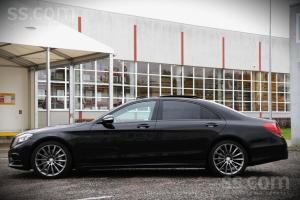 Black Mercedes-Benz S 350 2016 in Riga, with an engine capacity of 3.00 L and mileage of 300 thousand km for 27995 €, photo 3 on AUTOMOTO.COM.LV