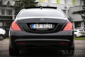 Black Mercedes-Benz S 350 2016 in Riga, with an engine capacity of 3.00 L and mileage of 300 thousand km for 27995 €, photo 5 on AUTOMOTO.COM.LV