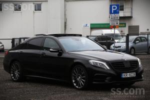 Black Mercedes-Benz S 350 2016 in Riga, with an engine capacity of 3.00 L and mileage of 300 thousand km for 27995 €, photo 7 on AUTOMOTO.COM.LV