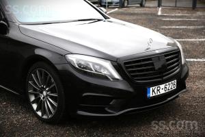 Black Mercedes-Benz S 350 2016 in Riga, with an engine capacity of 3.00 L and mileage of 300 thousand km for 27995 €, photo 8 on AUTOMOTO.COM.LV