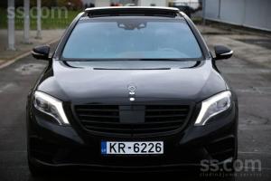 Black Mercedes-Benz S 350 2016 in Riga, with an engine capacity of 3.00 L and mileage of 0 thousand km for 28995 €, photo  on AUTOMOTO.COM.LV