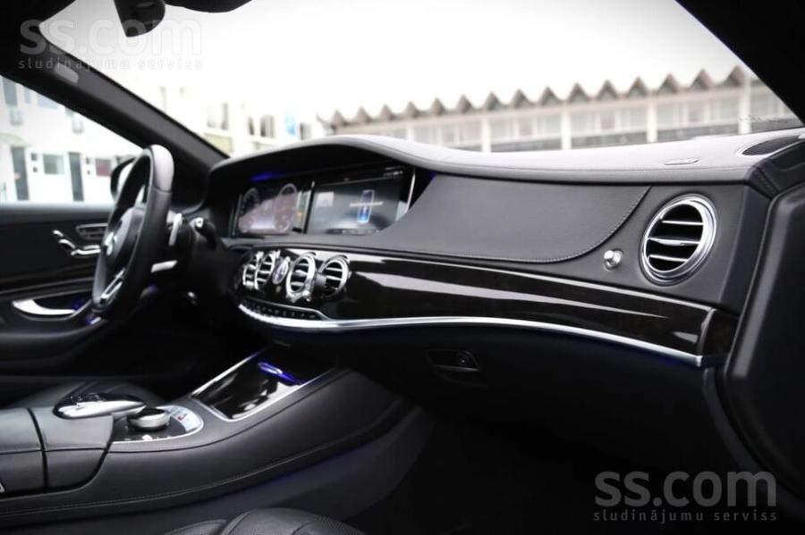 Melns Mercedes-Benz S 350 2016 Rīga, ar dzinēja tilpumu 3.00 L un nobraukumu 0 tūkst. km par 28995 €, foto 15 vietnē AUTOMOTO.COM.LV