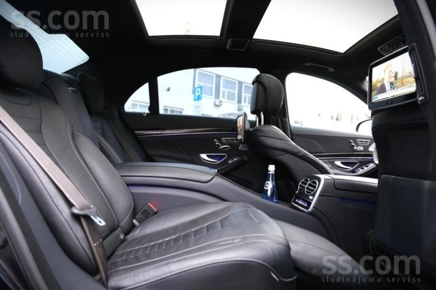 Melns Mercedes-Benz S 350 2016 Rīga, ar dzinēja tilpumu 3.00 L un nobraukumu 0 tūkst. km par 28995 €, foto 17 vietnē AUTOMOTO.COM.LV