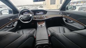 Black Mercedes-Benz S 350 2016 in Vilnius, with an engine capacity of 3.00 L and mileage of 250 thousand km for 19900 €, photo 14 on AUTOMOTO.COM.LV