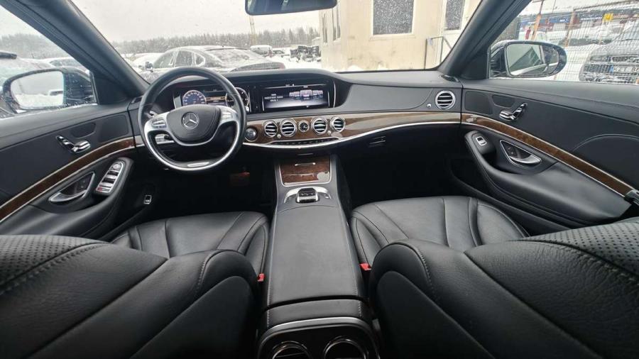 Black Mercedes-Benz S 350 2016 in Vilnius, with an engine capacity of 3.00 L and mileage of 250 thousand km for 19900 €, photo 14 on AUTOMOTO.COM.LV