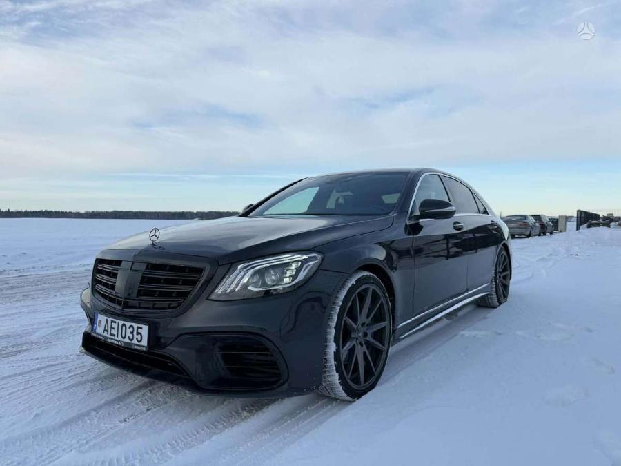 Black Mercedes-Benz S 350 2016 in Siauliai, with an engine capacity of 2.99 L and mileage of 277 thousand km for 27000 €, photo 1 on AUTOMOTO.COM.LV