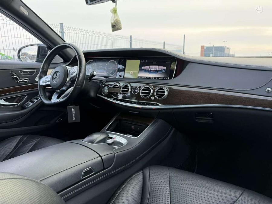 Black Mercedes-Benz S 350 2016 in Siauliai, with an engine capacity of 2.99 L and mileage of 277 thousand km for 27000 €, photo 14 on AUTOMOTO.COM.LV