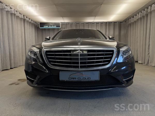 Black Mercedes-Benz S 350 2016 in Riga, with an engine capacity of 3.00 L and mileage of 285 thousand km for 26990 €, photo 2 on AUTOMOTO.COM.LV