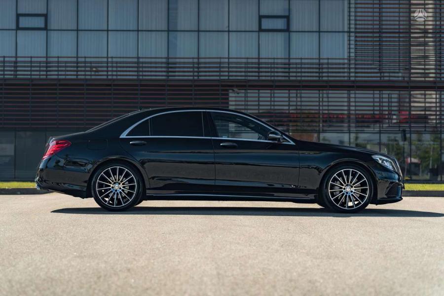 Melns Mercedes-Benz S 350 2016 Klaipėda, ar dzinēja tilpumu 2.99 L un nobraukumu 278 tūkst. km par 29900 €, foto 10 vietnē AUTOMOTO.COM.LV
