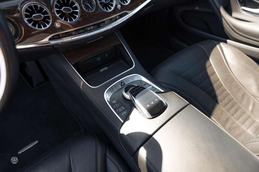 Melns Mercedes-Benz S 350 2016 Klaipėda, ar dzinēja tilpumu 2.99 L un nobraukumu 278 tūkst. km par 29900 €, foto 29 vietnē AUTOMOTO.COM.LV