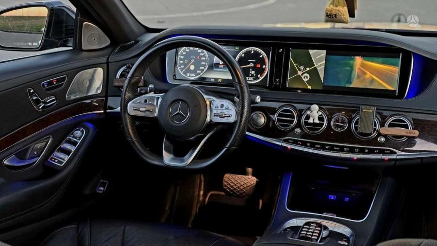 Melns Mercedes-Benz S 350 2016 Kauņa, ar dzinēja tilpumu 2.99 L un nobraukumu 280 tūkst. km par 22800 €, foto 19 vietnē AUTOMOTO.COM.LV