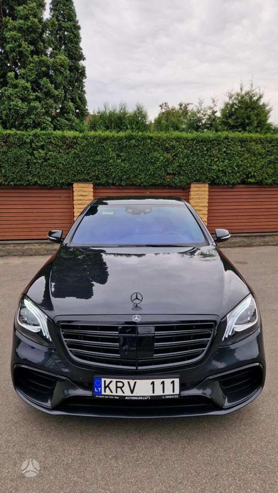 Black Mercedes-Benz S 350 2016 in Vilnius, with an engine capacity of 2.99 L and mileage of 280 thousand km for 22500 €, photo 4 on AUTOMOTO.COM.LV