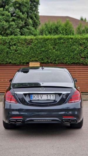 Black Mercedes-Benz S 350 2016 in Vilnius, with an engine capacity of 2.99 L and mileage of 280 thousand km for 22500 €, photo 7 on AUTOMOTO.COM.LV